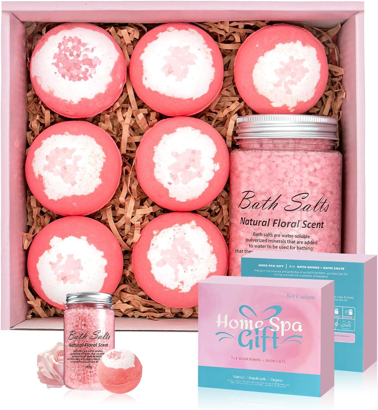 Amazon.com: Bath Bombs, Bath Salts Set for Women and Kids,Bath Salts Or ...