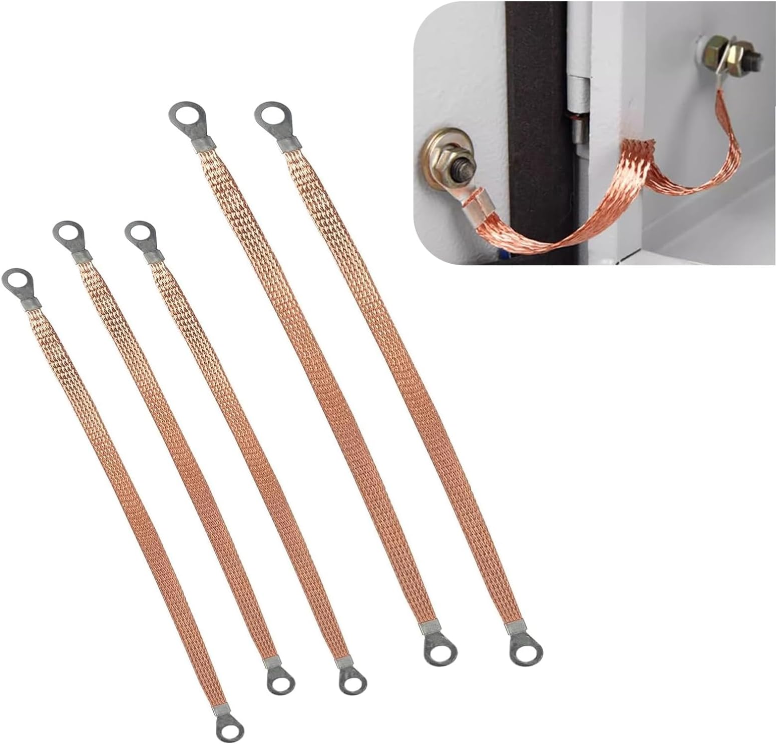 Amazon.com: Flygun 5 PCS Car Engine Ground Strap Replacement with Holes ...