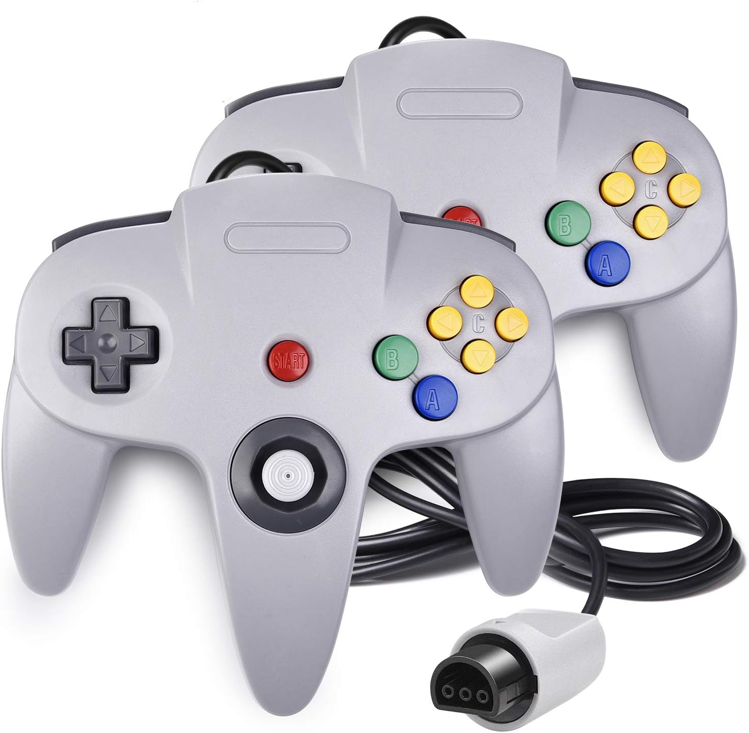 Amazon.com: iNNEXT 2 Pack N64 Controller, Classic Wired N64 64-bit ...