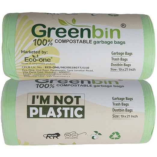 Eco-One Biodegradable Garbage Disposal Bag (30 Dustbin Liner Bags Per ...