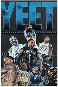 Amazon.com: Jey-Uso Wrestling Merch Wall Art Canvas Paintings ...