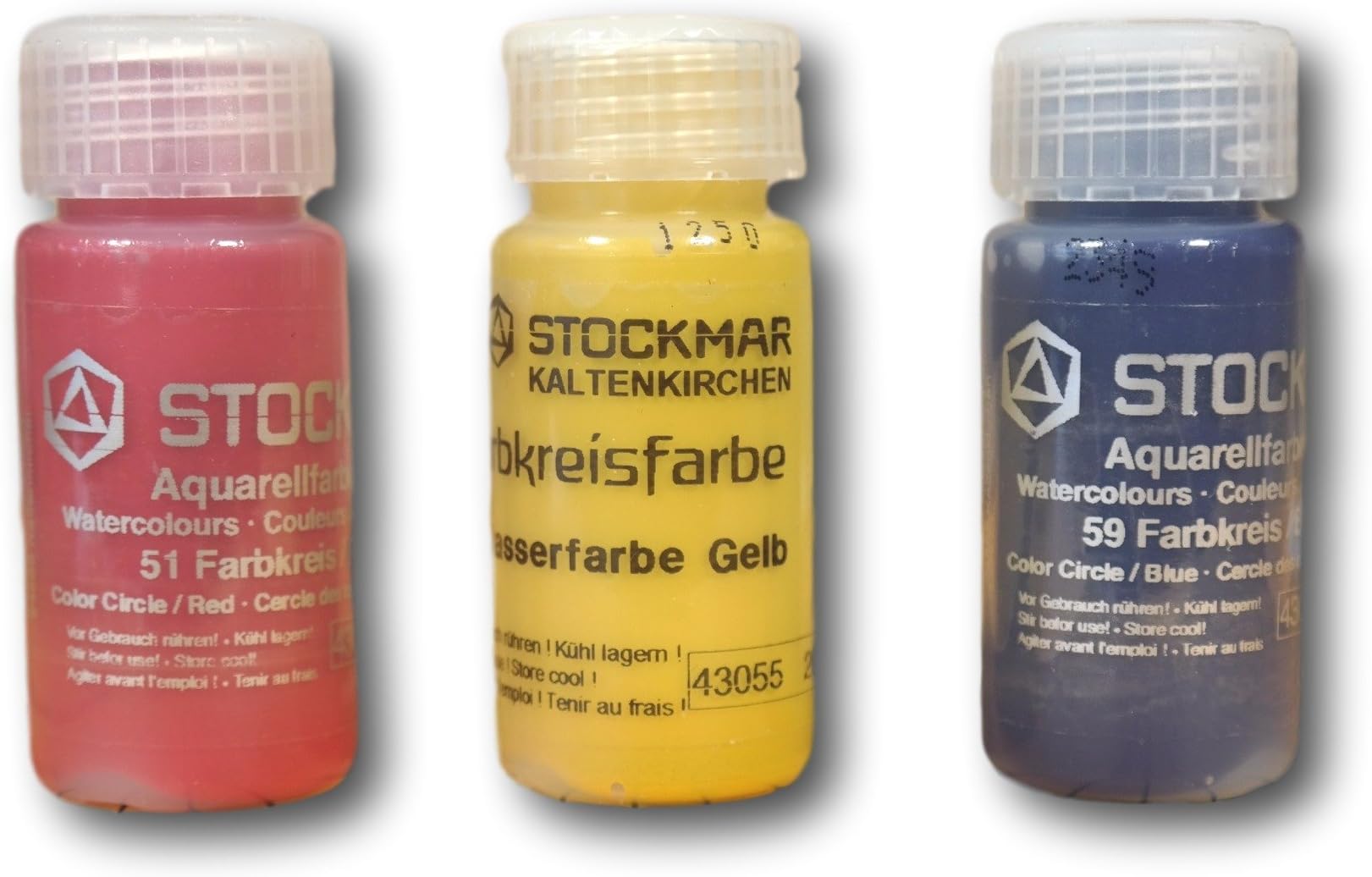 Amazon.com: STOCKMAR Watercolor Paint: 3 Primary Circle Color ...