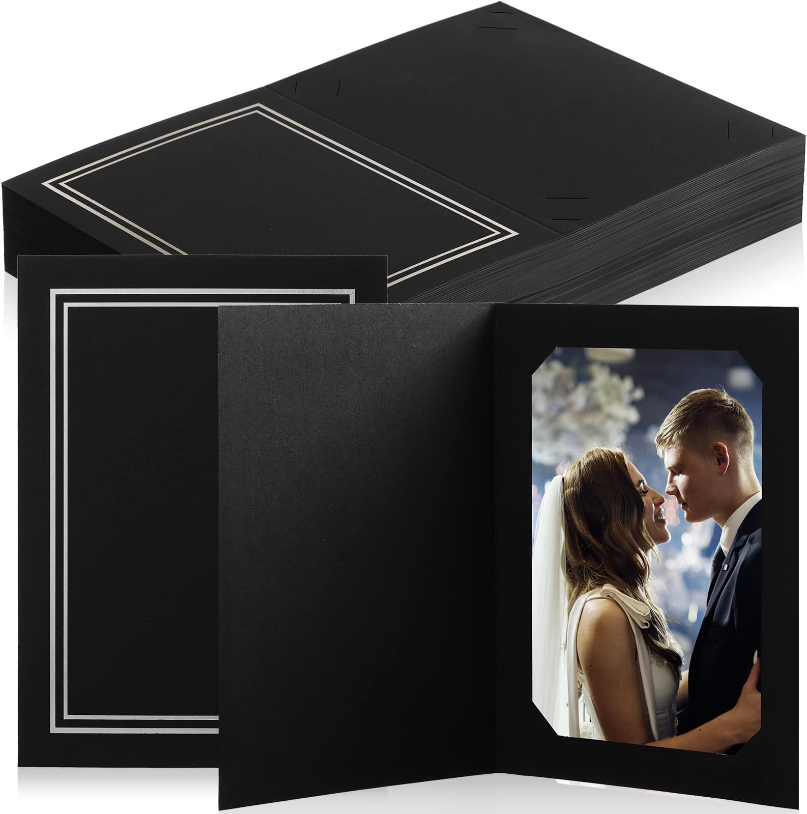 Amazon.com: Litpoetic 100 Count Photo Frame Cards with Envelopes 4x6 ...