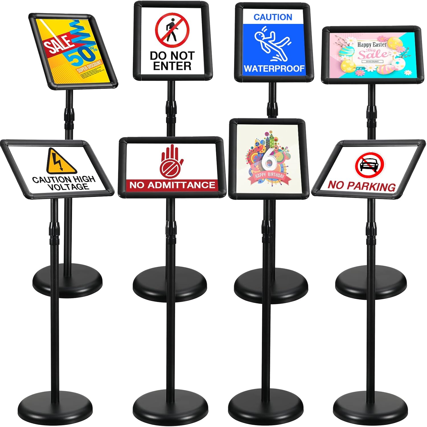 Amazon.com : Kenning 8 Pack 8.5 x 11 Inch Adjustable Pedestal Stand ...