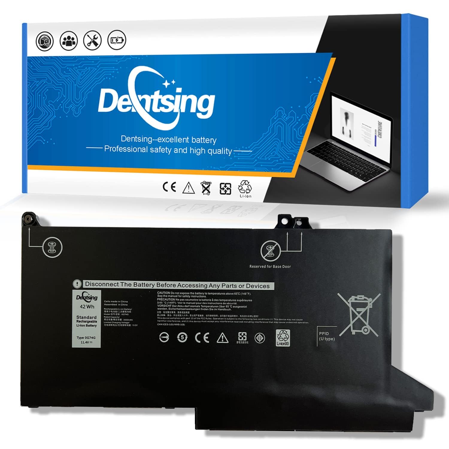 Amazon.com: Dentsing 42Wh 0G74G Laptop Battery Compatible with Dell ...