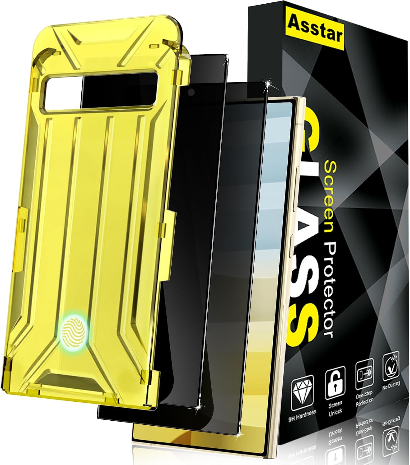 Amazon.com: Asstar 2 Pack for Samsung Galaxy S24 Ultra Privacy Screen ...