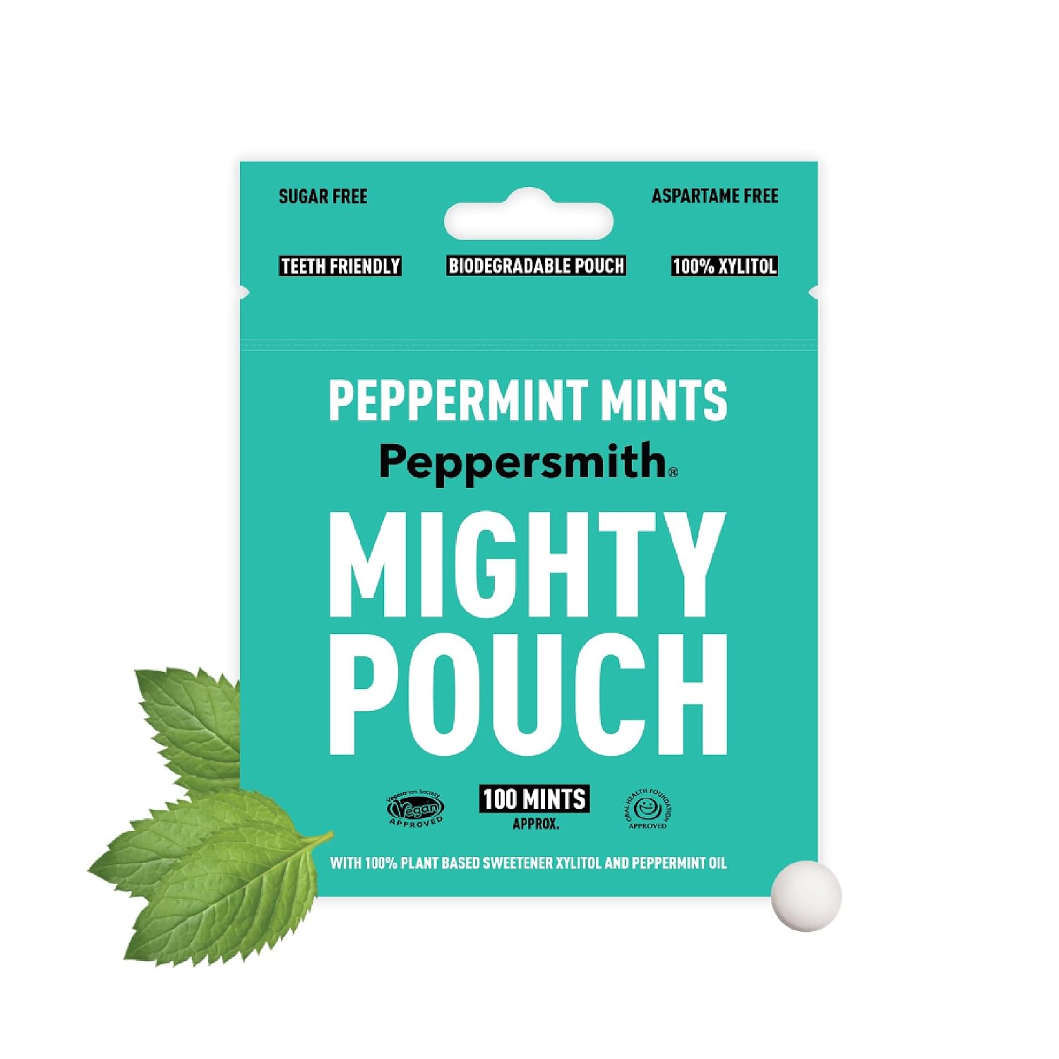 Amazon.com : Peppersmith 100% Xylitol Mints Peppermint, 60 GR : Grocery ...