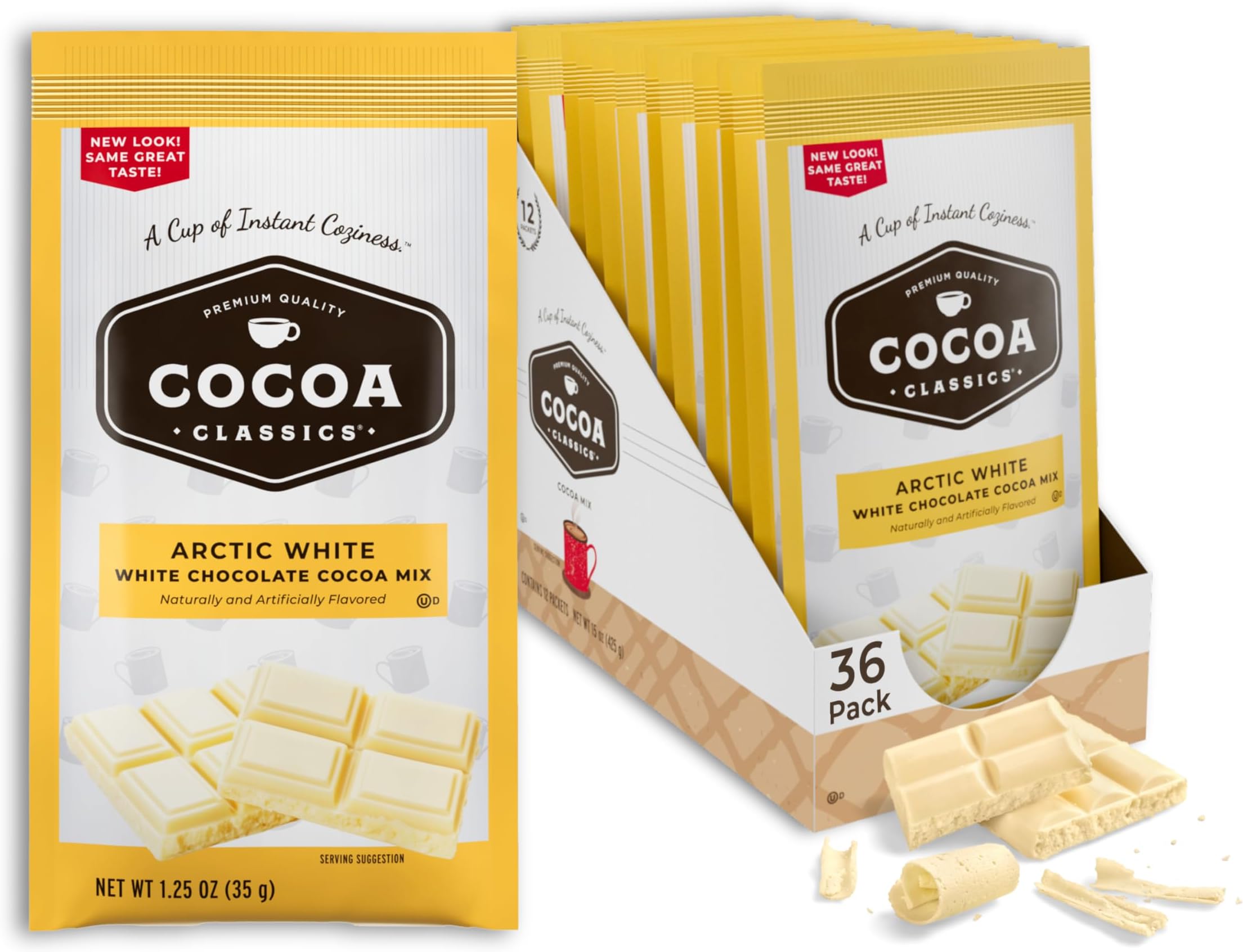 Amazon.com : Cocoa Classics Arctic White Cocoa Mix | Hot Chocolate ...