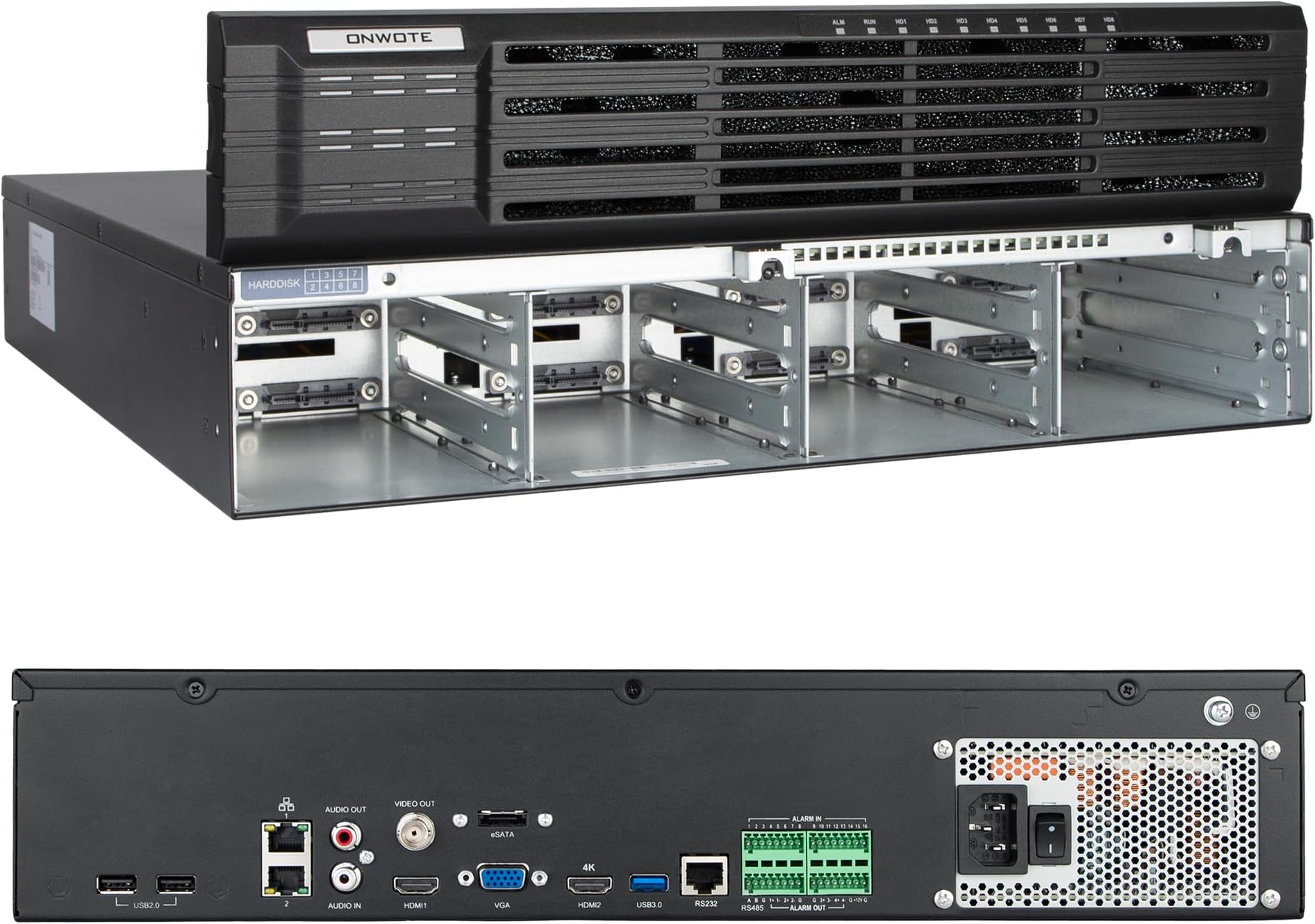 Amazon.com : ONWOTE 12MP 64 Channel Raid NVR IP Security Video Audio ...