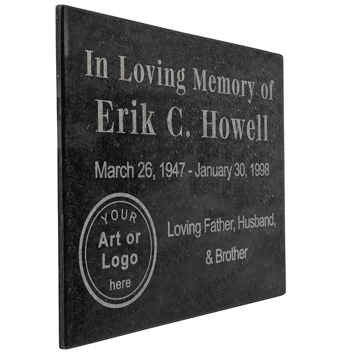 Amazon.com : Personalized Granite Stone - Add Your Own Text and Artwork ...