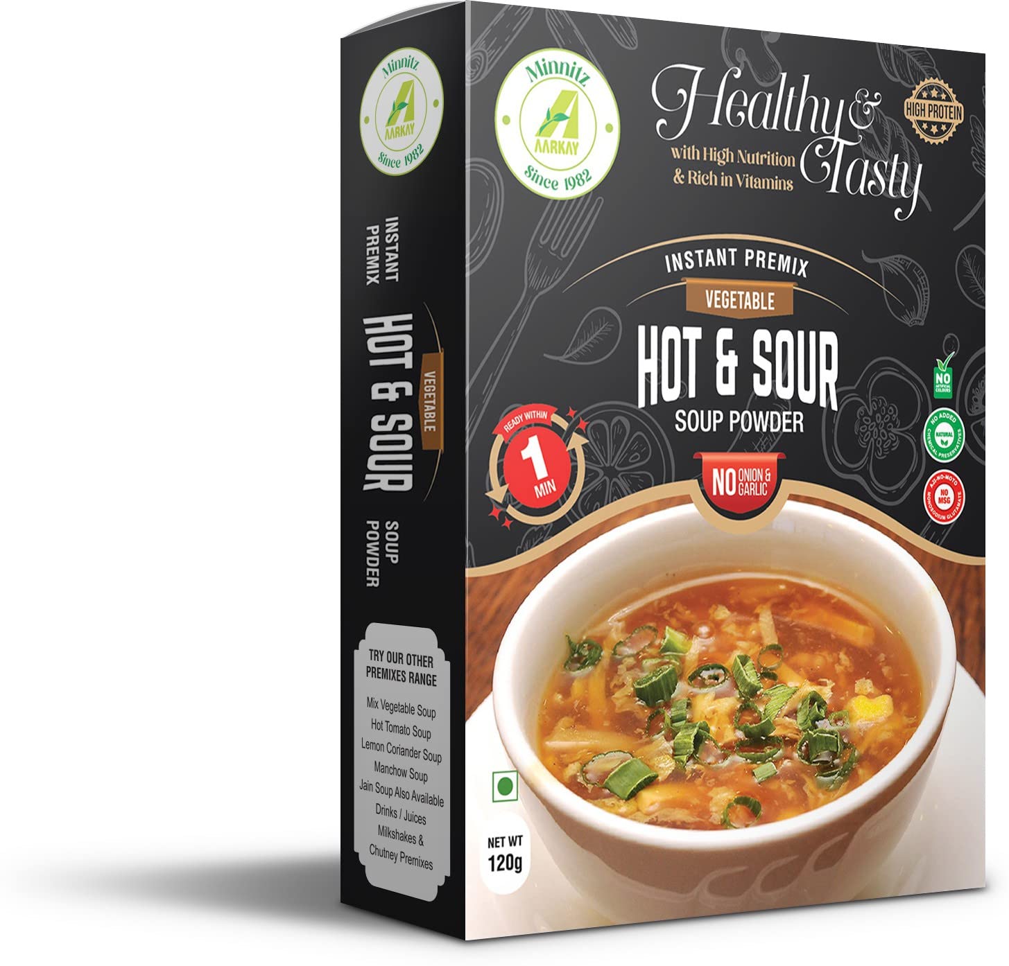 Minnitz Instant Hot & Sour Soup With No Onion And Garlic Ready To Make ...