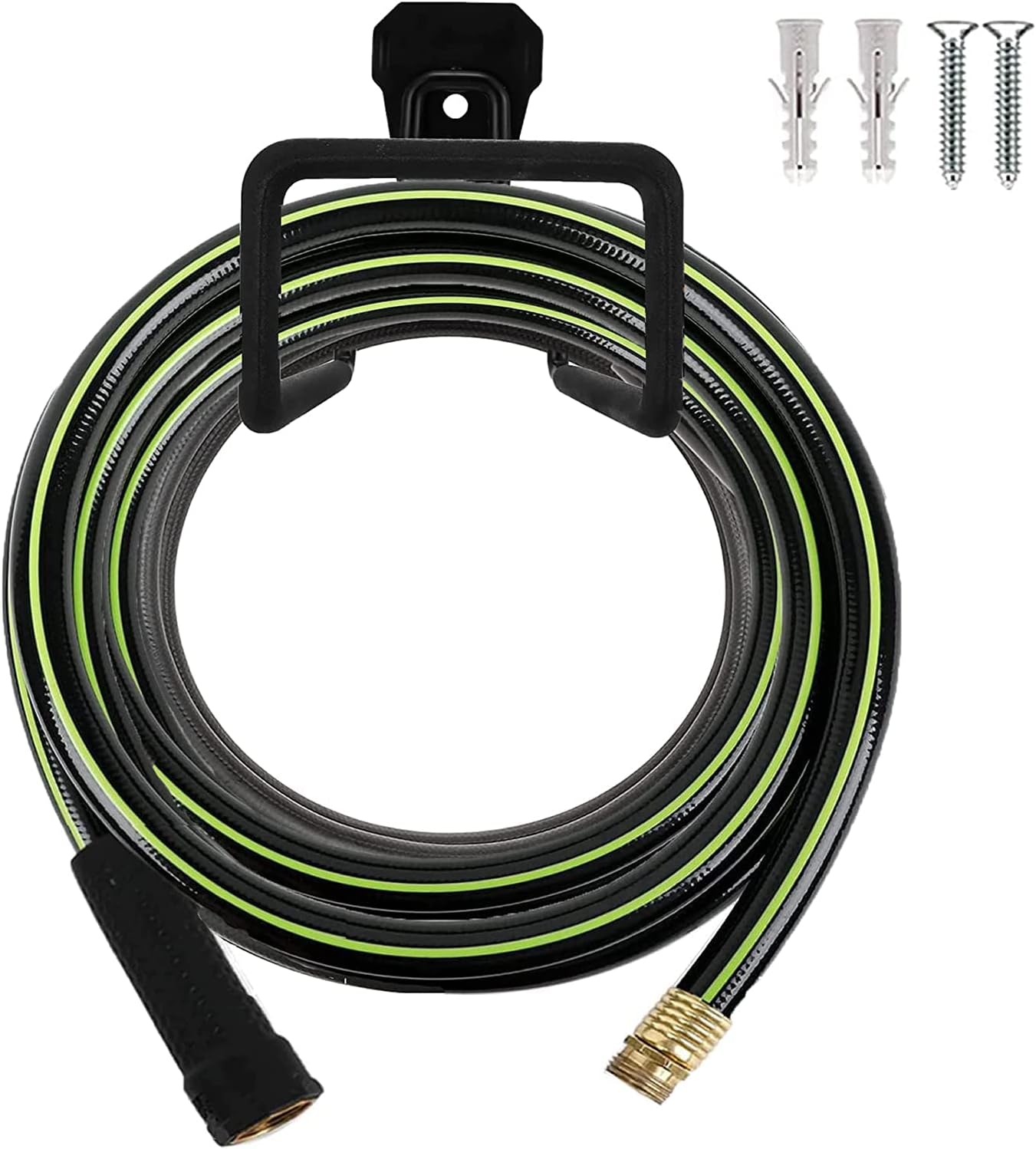 Garden Hose Holder, Tough Metal Wall Mount Hose Hook Hanger, Garage ...