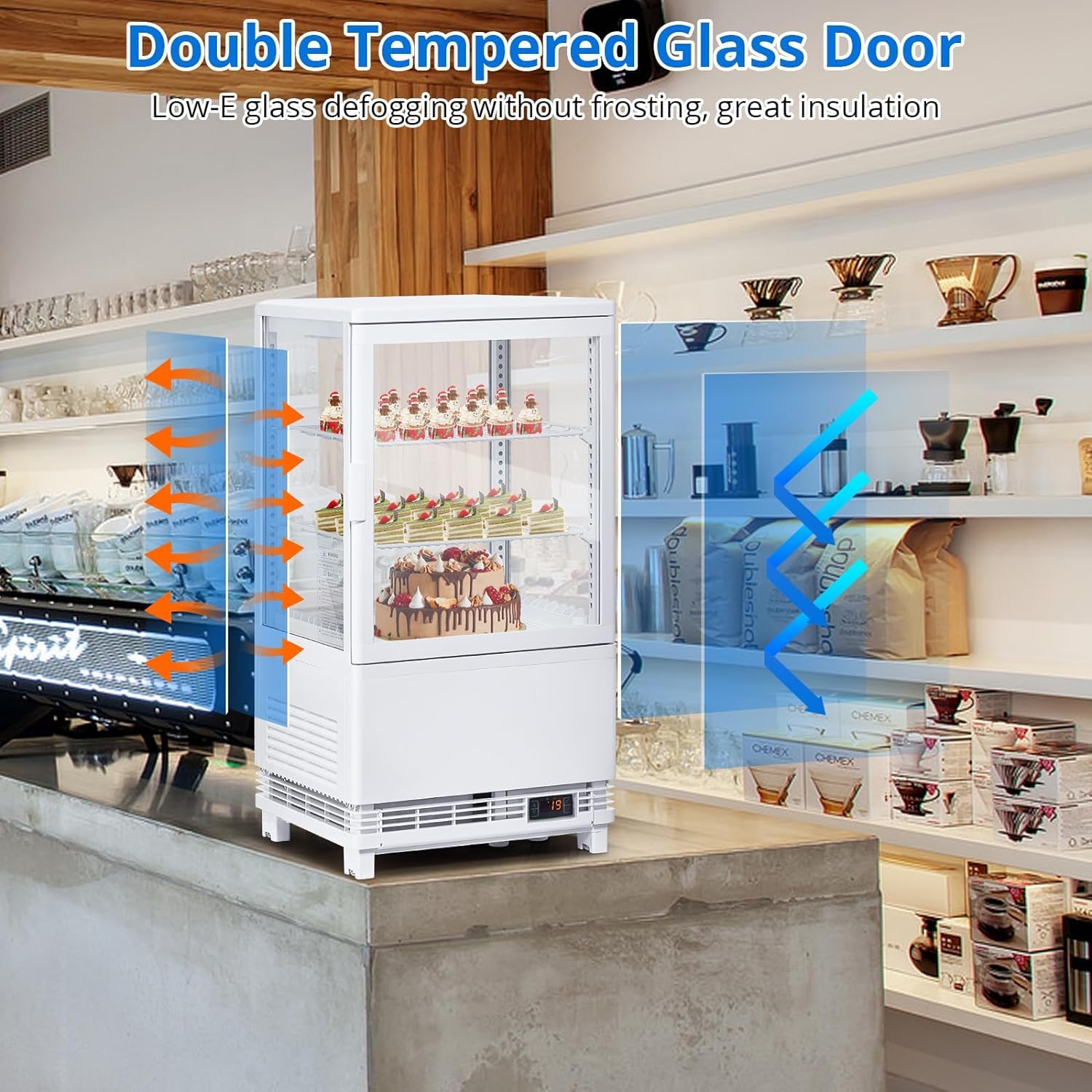 Snapklik.com : Litake Commercial Refrigerator Display Case, 2.1 Cu.FT ...
