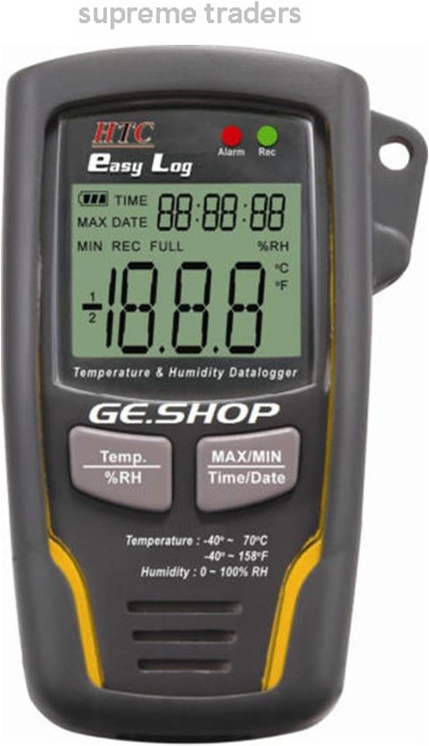 HTC Instrument USB RH-Temp Data Logger Easy Log, Temperature and ...