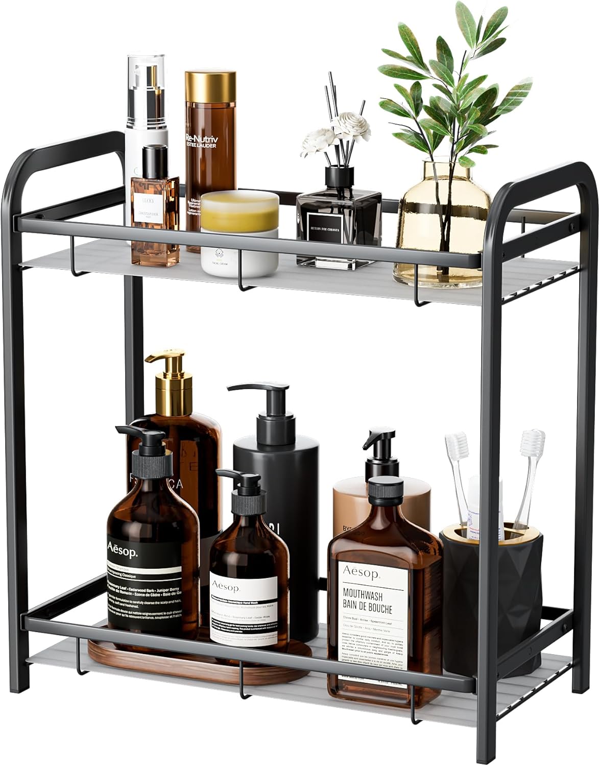 Amazon.com: Oasiteege Bathroom Counter Shelf, Restroom Sink Countertop ...
