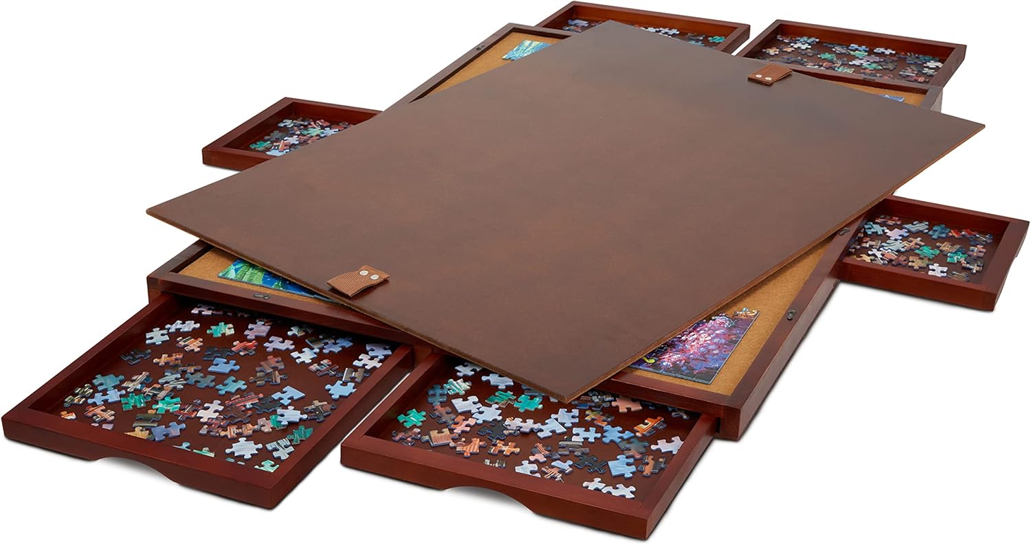 Amazon.com: Jumbl Premium 1000-Piece Puzzle Board w/Felt Surface, 6 ...