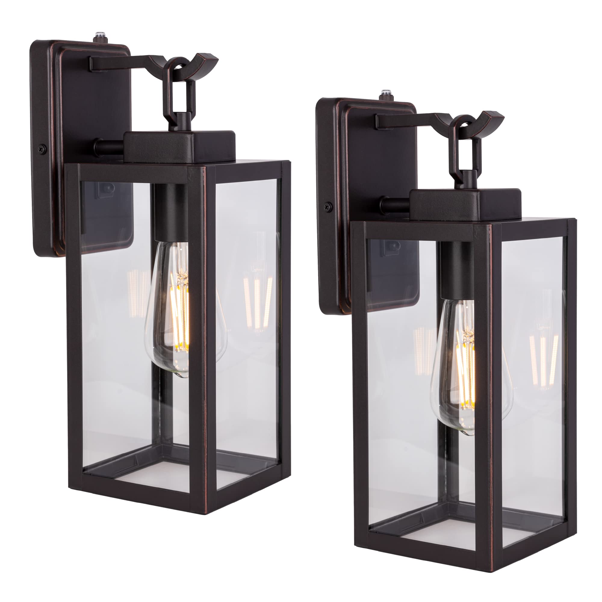LIT-PaTH Dusk to Dawn Outdoor Wall Lantern, Wall Sconce as Porch ...