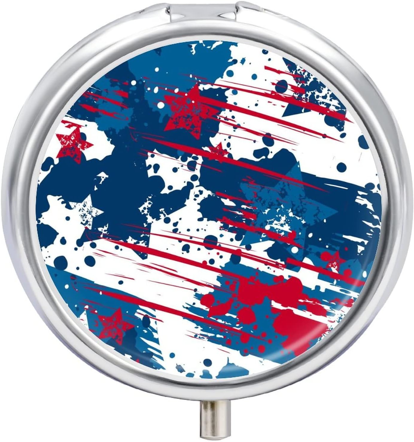 Amazon.com: Pill Box Grunge Stars Texture Cute Daily Pill Case Pill ...