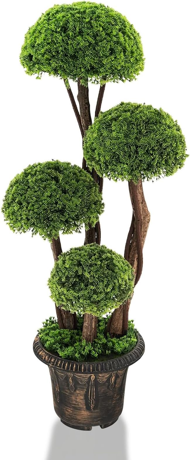 Amazon.com: S AFSTAR Artificial Cypress Topiary Tree 3ft Fake Plants ...