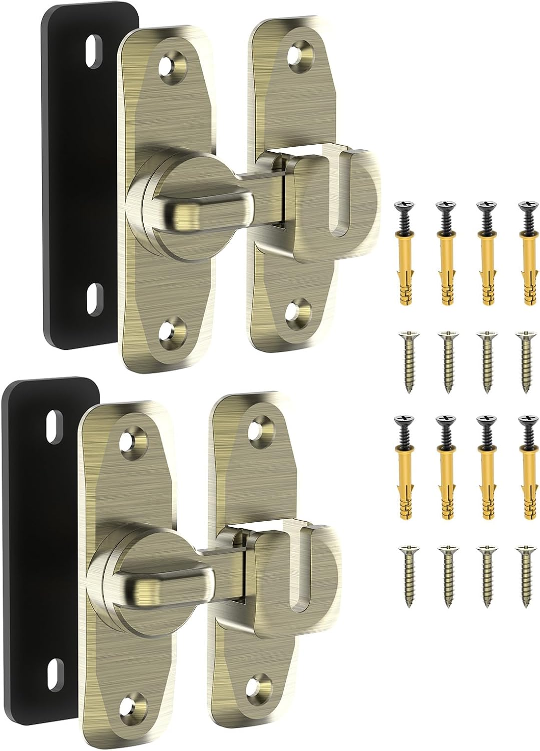 Amazon.com: MeBantoo 90/180 Degree Flip Barn Door Lock, Protect Privacy ...