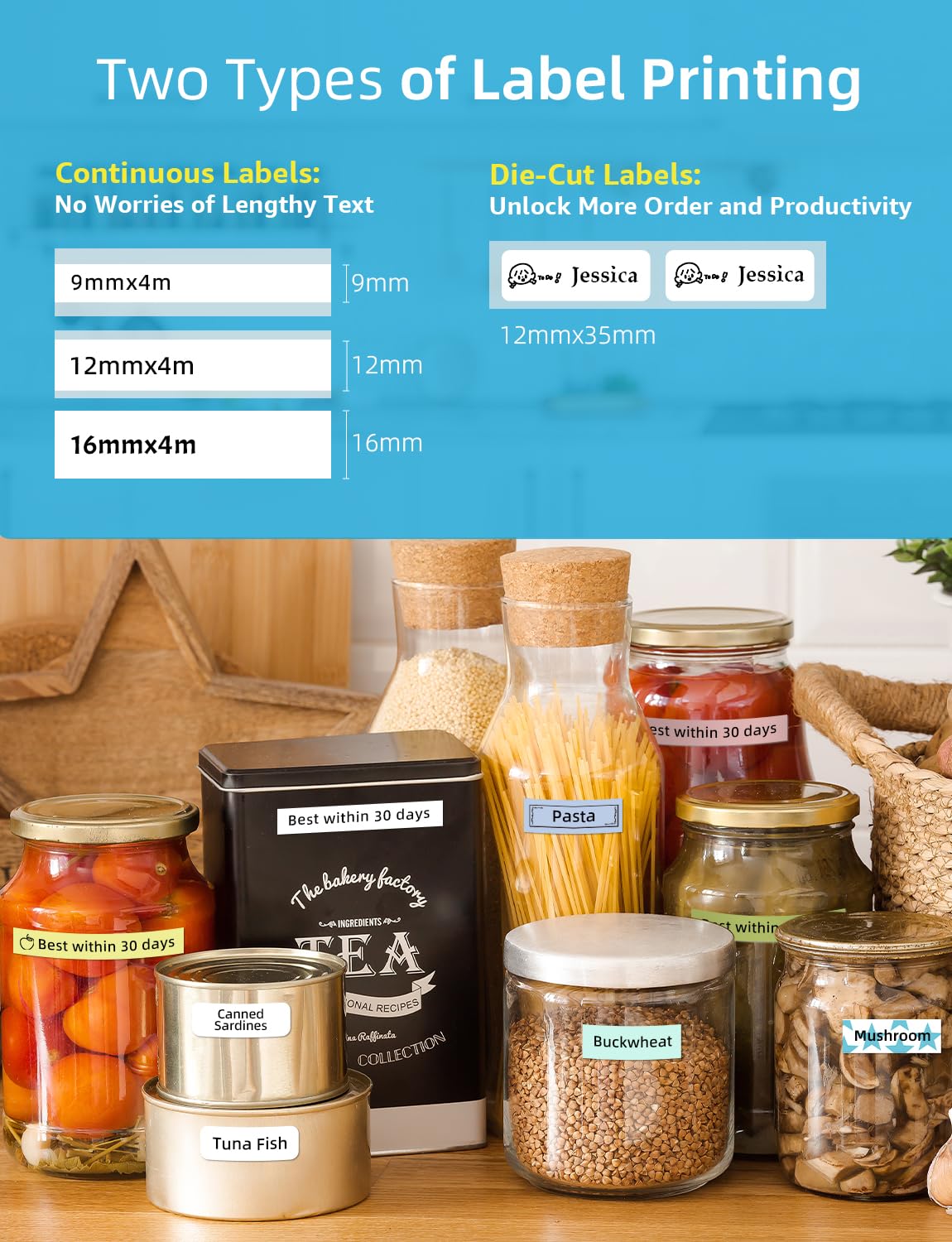 Snapklik.com : MakeID Label Maker Tape - Self-Adhesive Sticker Label ...