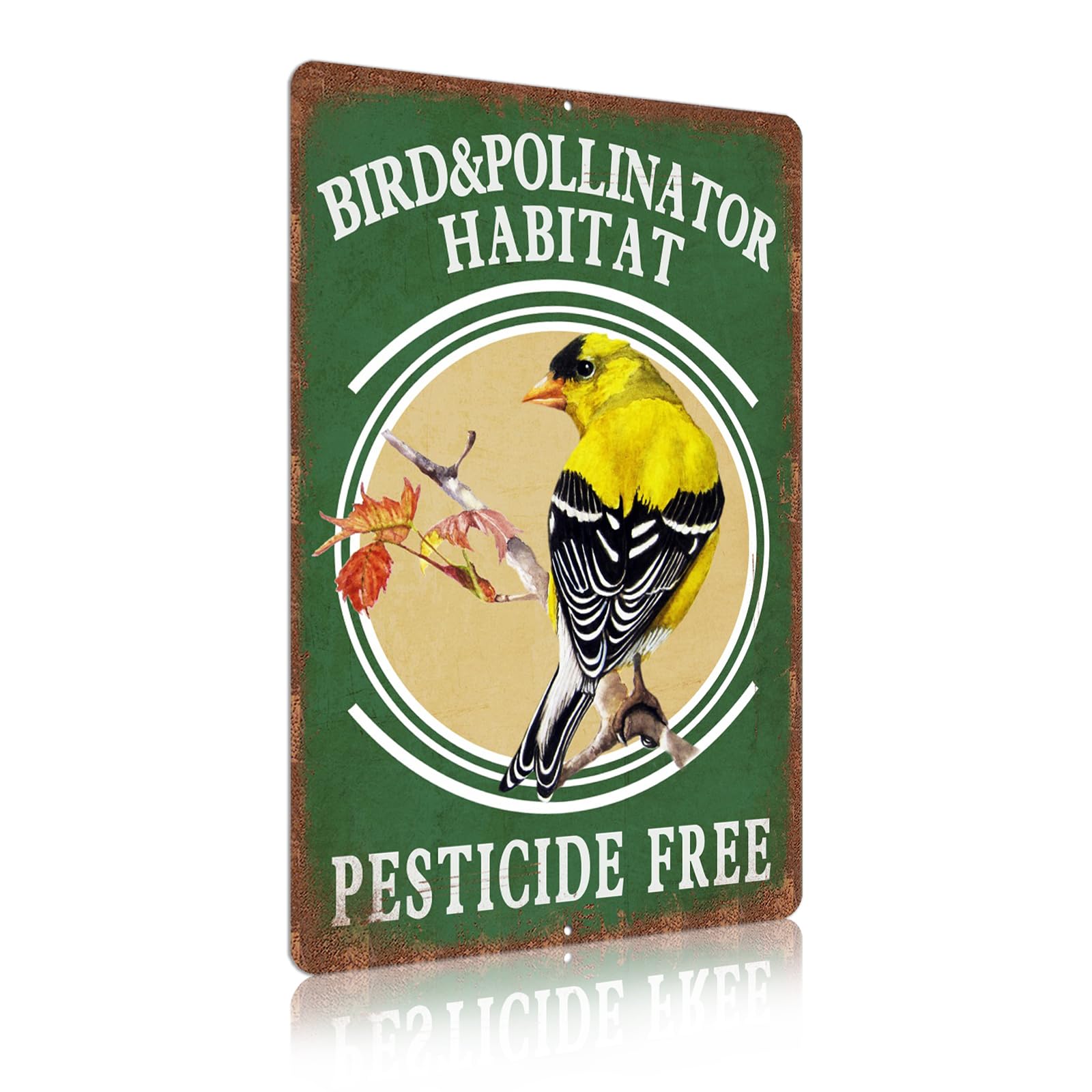 Amazon.com : Vintage Garden Signs pesticide free bird & pollinator ...