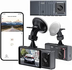 Amazon.com: Generic Dash Cam Front and Rear Dash Cam with WiFi 1080P ...