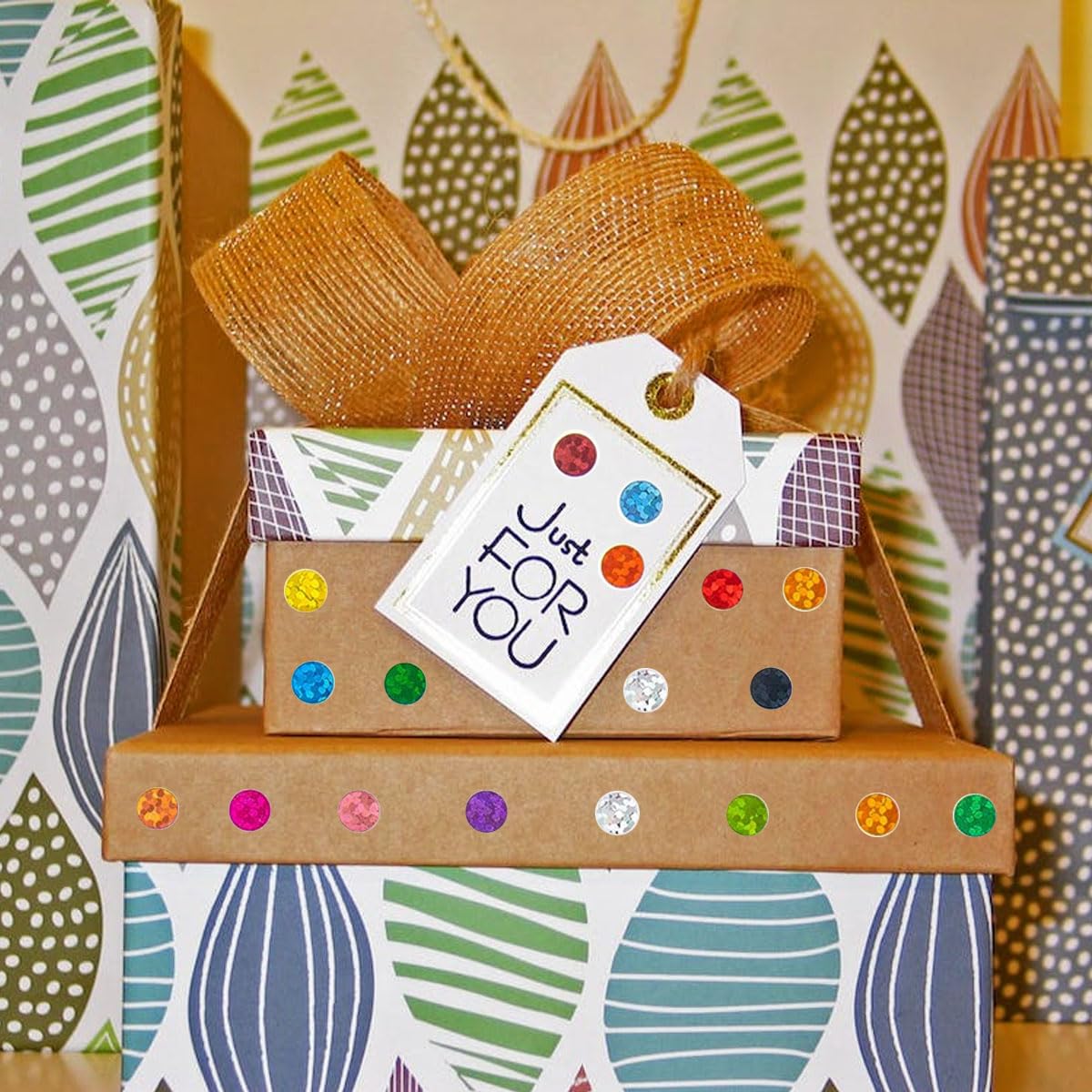 Snapklik.com : 20 Sheets Color Coding Labels, Laser Shiny Sparkle ...