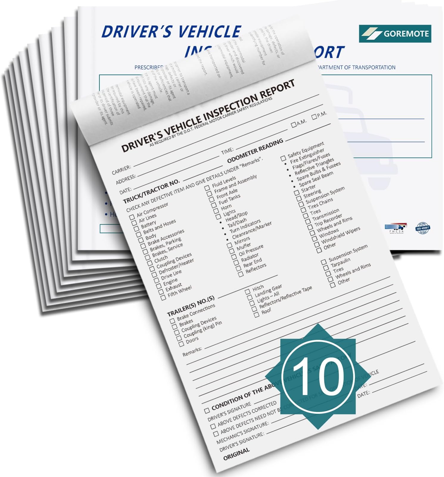 Amazon.com : Fuyoooo 12 Pack 5.5"x8.5" Detailed Driver Vehicle ...