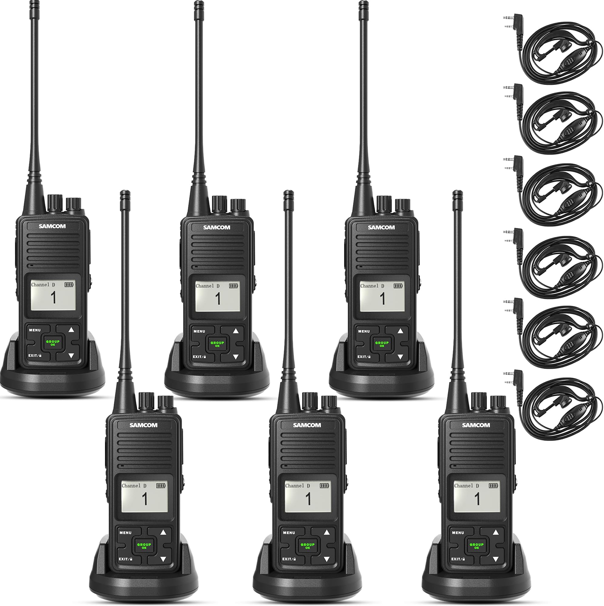 Amazon.com: SAMCOM Radios FPCN10A Professional Business Walkie Talkies ...