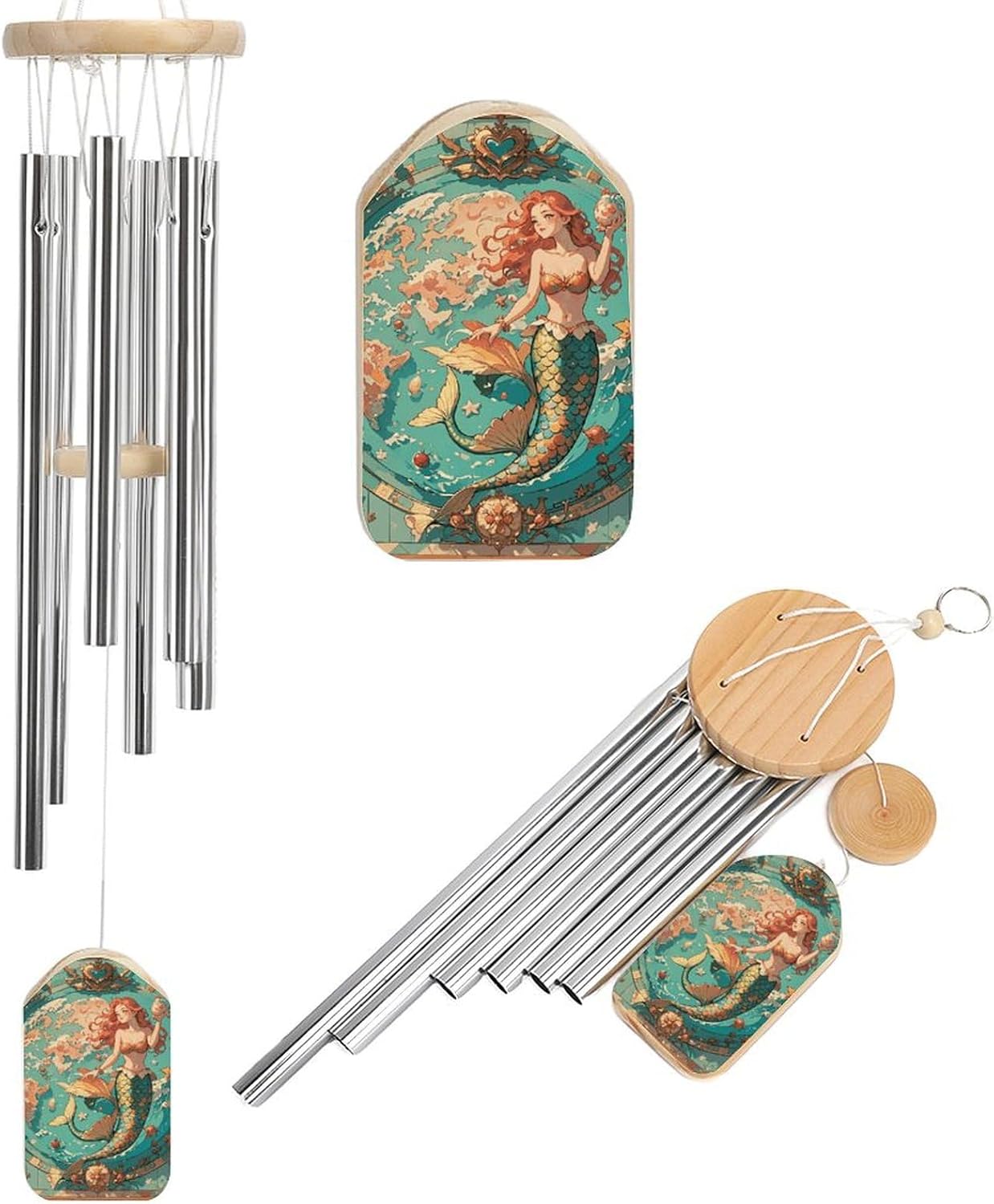 Amazon.com : Wind Chimes for Outside Vintage Outer Banks Map with ...