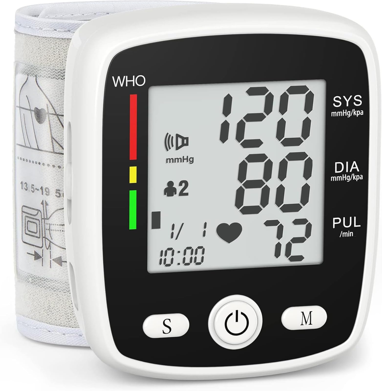 Amazon.com: PARAMED Automatic Wrist Blood Pressure Monitor: Blood ...