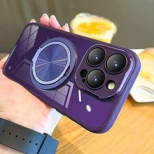 Amazon.com: Misscase 360°Rotatable Ring Holder for iPhone 14 Pro Max Case Compatible with ...