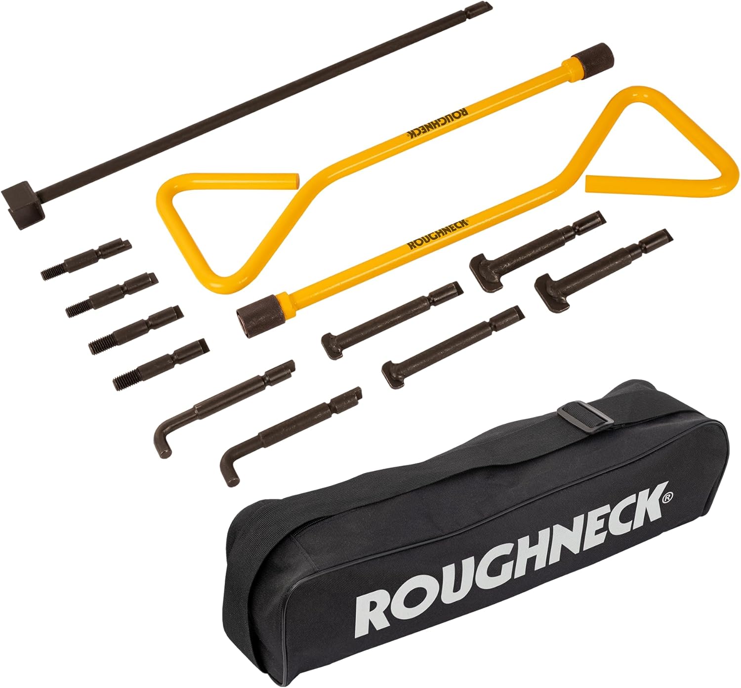 Roughneck® Universal Manhole Key Set, 13 Pieces: 2 Handles, 11 Keys (6 ...