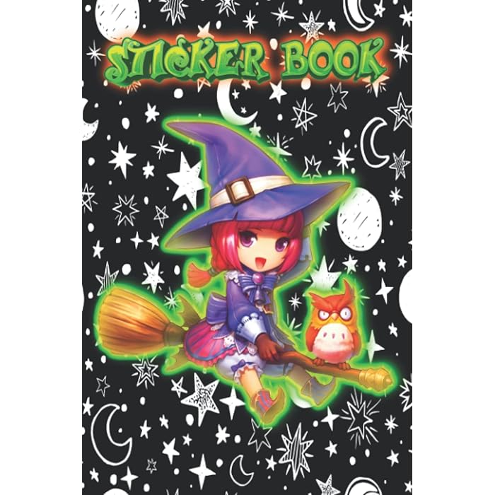 Buy Sticker Book: Chibi witch stickers book for kids,Permanent Kawaii ...
