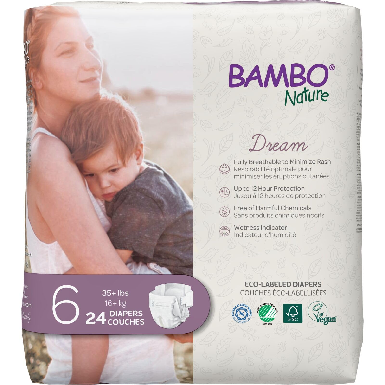 Amazon.com: Bambo Nature Hypoallergenic Baby Diapers, Eco-Labelled ...