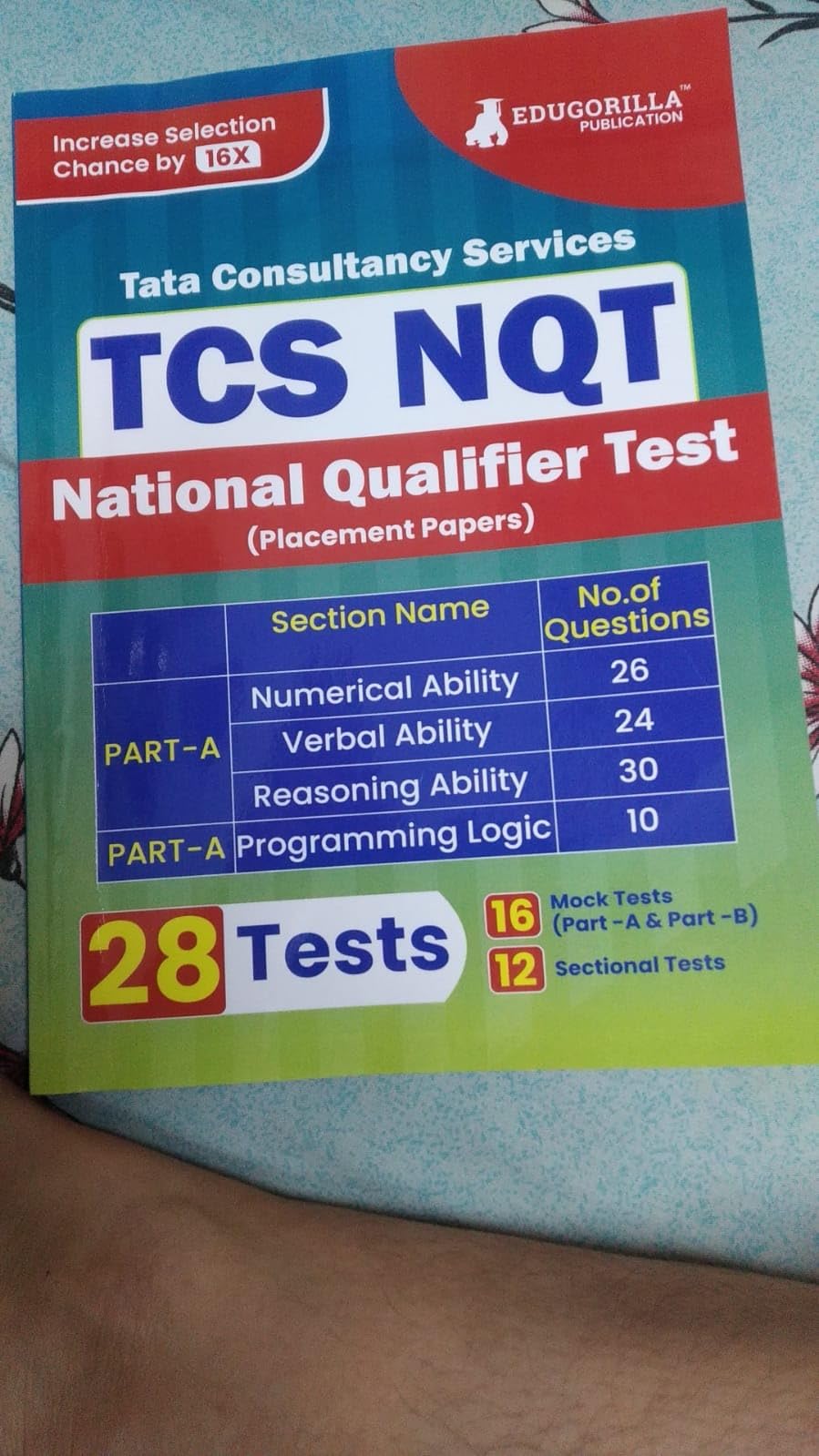 Buy TCS NQT Book 2024 : National Qualifier Test - 16 Mock Tests (Part A ...