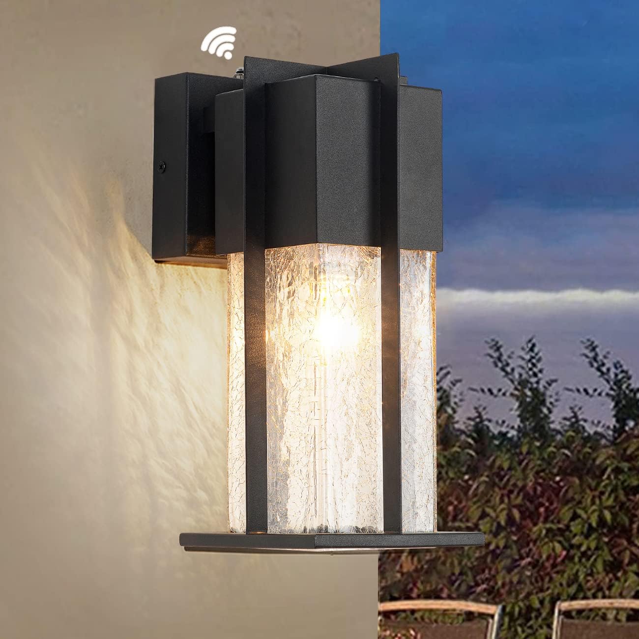 Amazon.com: ZEGOLAER Motion Sensor Porch Light Modern Outdoor Wall ...