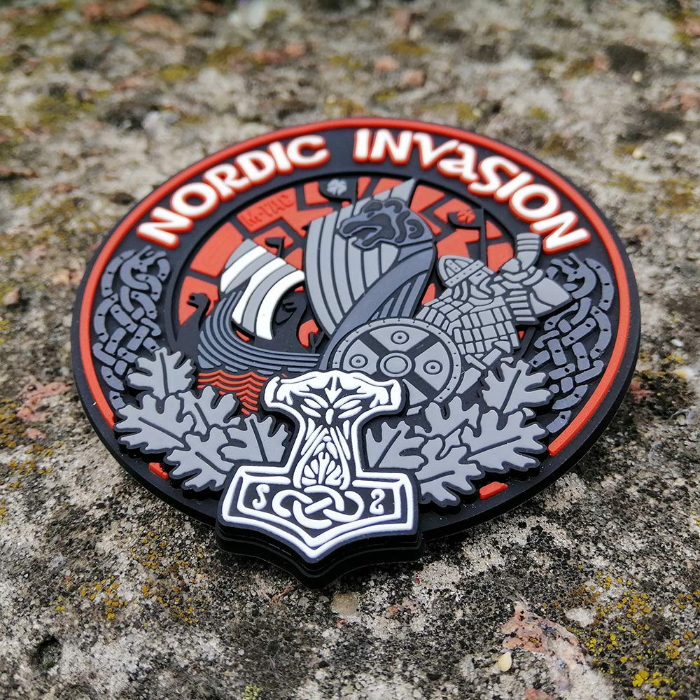 M-Tac Nordic Invasion Tactical Morale Patch 3D PVC Viking Patches- Buy ...