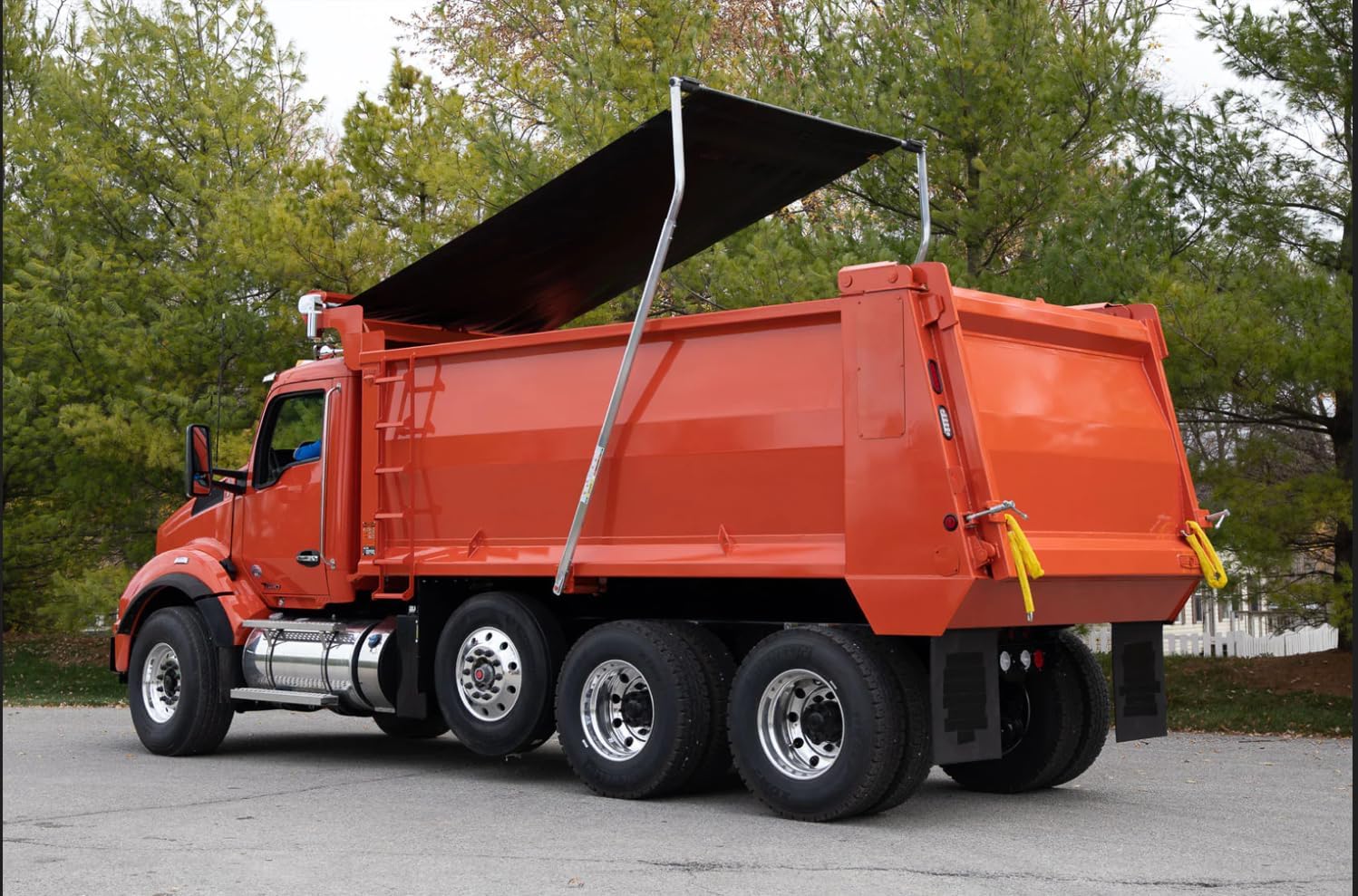 Dump Truck Tarp, Tri Axle Dump Truck Tarp, Mesh Tarp, 7’ x 22’ Heavy ...