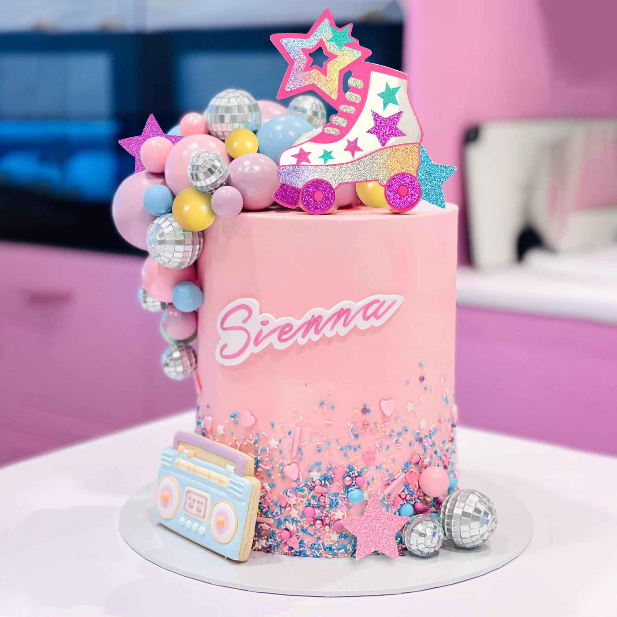 80s Roller Skate Themed Cake
