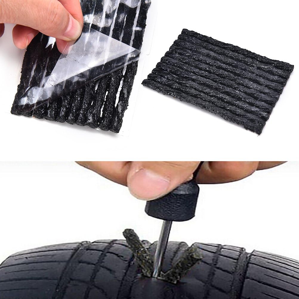 Amazon.com: CoscosX 100 Pcs Tire Repair Strings Rubber Strips,Tire ...