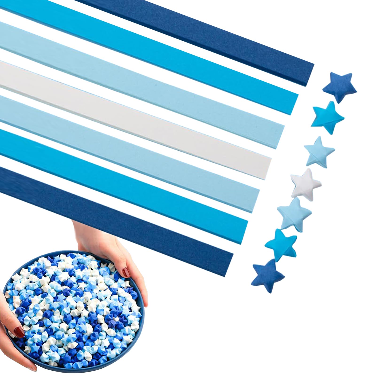 Snapklik.com : Origami Paper Stars, Colorful Handcraft Origami Lucky ...