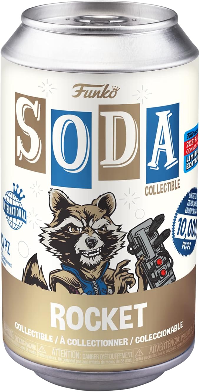 Funko Vinyl SODA: Rocket Raccoon - Flocked Chase. - (Styles May Vary ...