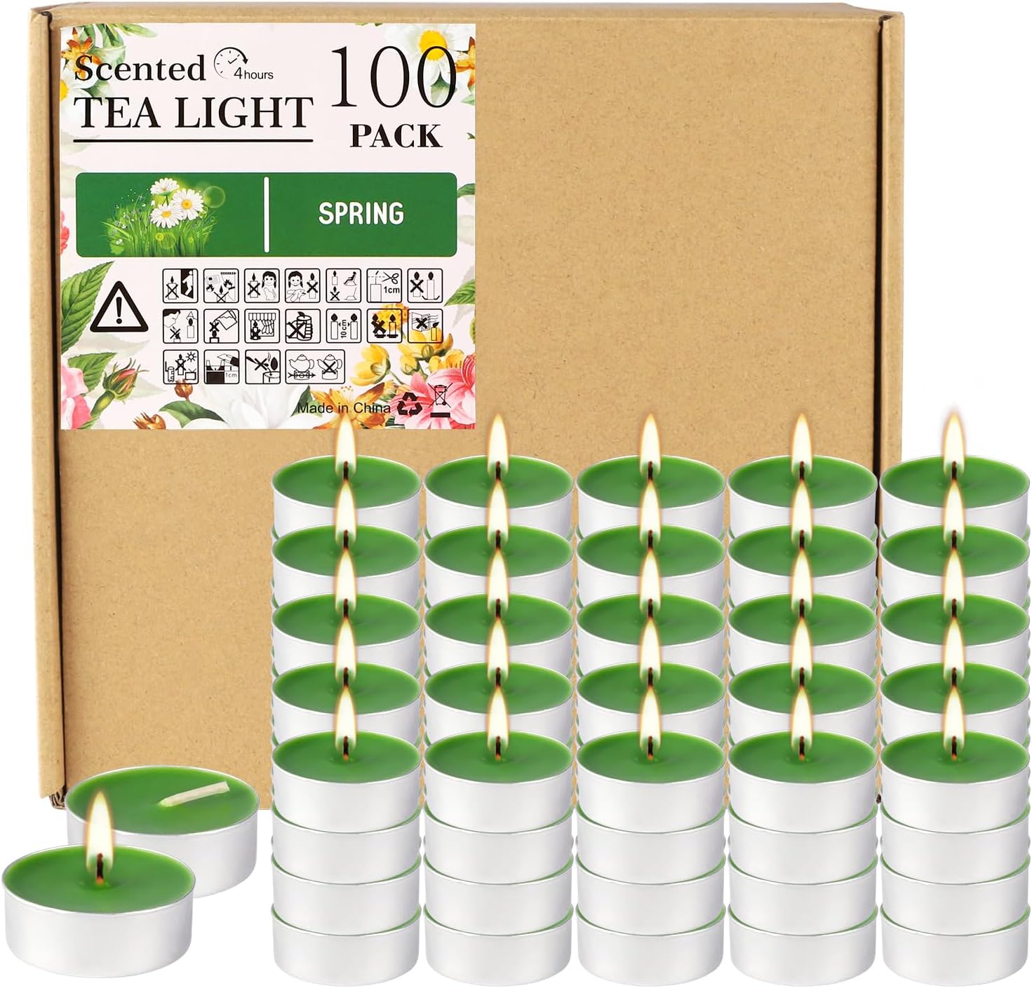 Amazon.com: Hunter Green Tealight Candles : Home & Kitchen