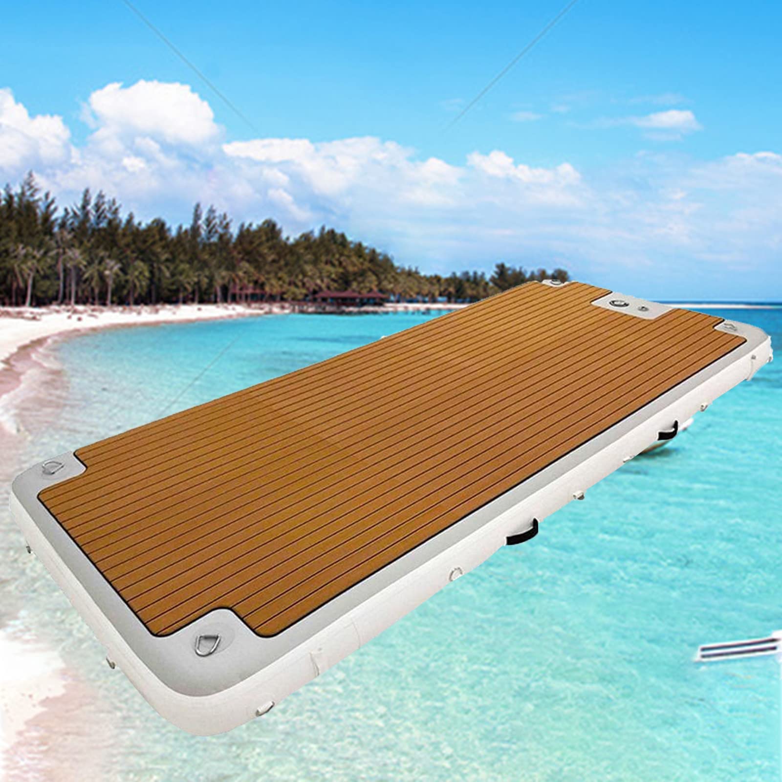 Dewe Large Floating Swim Platform Gymnastic Mat Aqua Yoga Mat ...