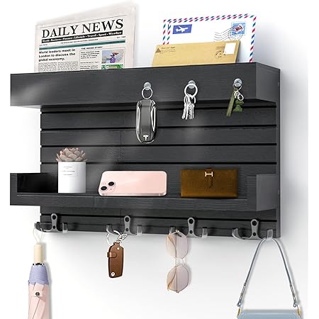 Amazon.com: FifthQuarter Key and Mail Holder for Wall, Mail Organizer ...