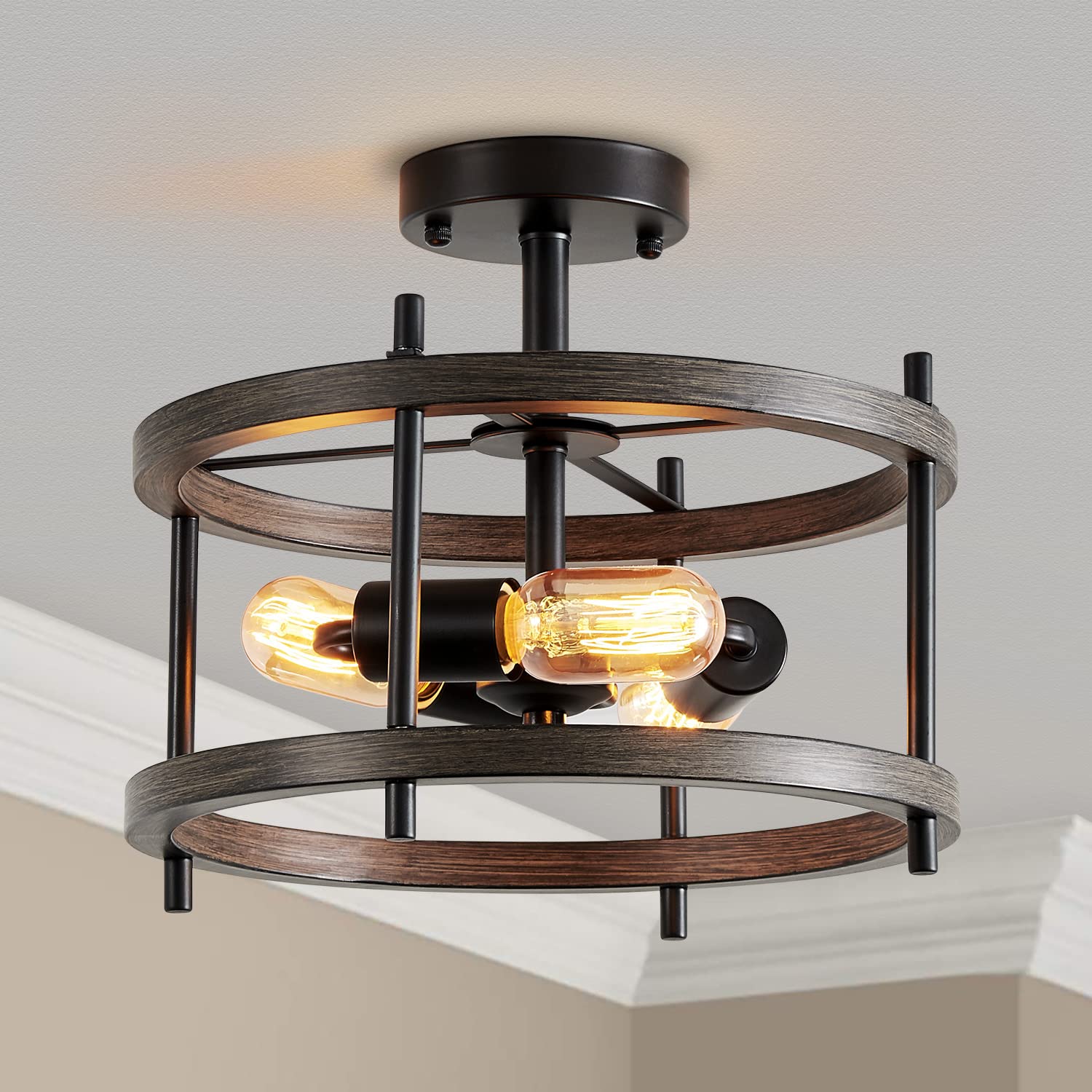 Unique Farm Mount Ceiling Light Fixtures Mid Century Modern Style