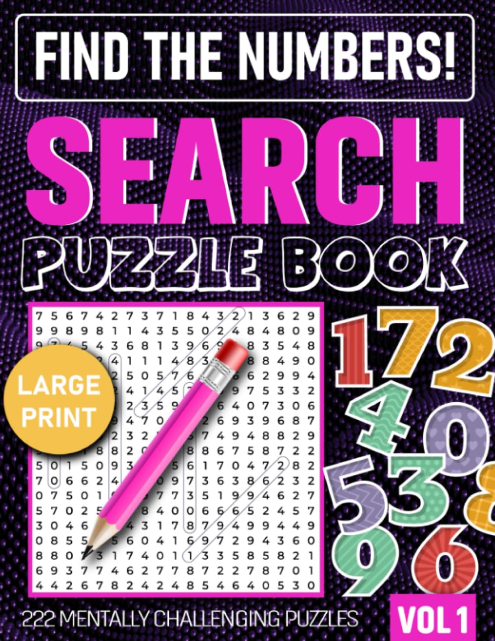 Number Search Puzzle Book: "Find the Numbers" is a Number Search Puzzle ...