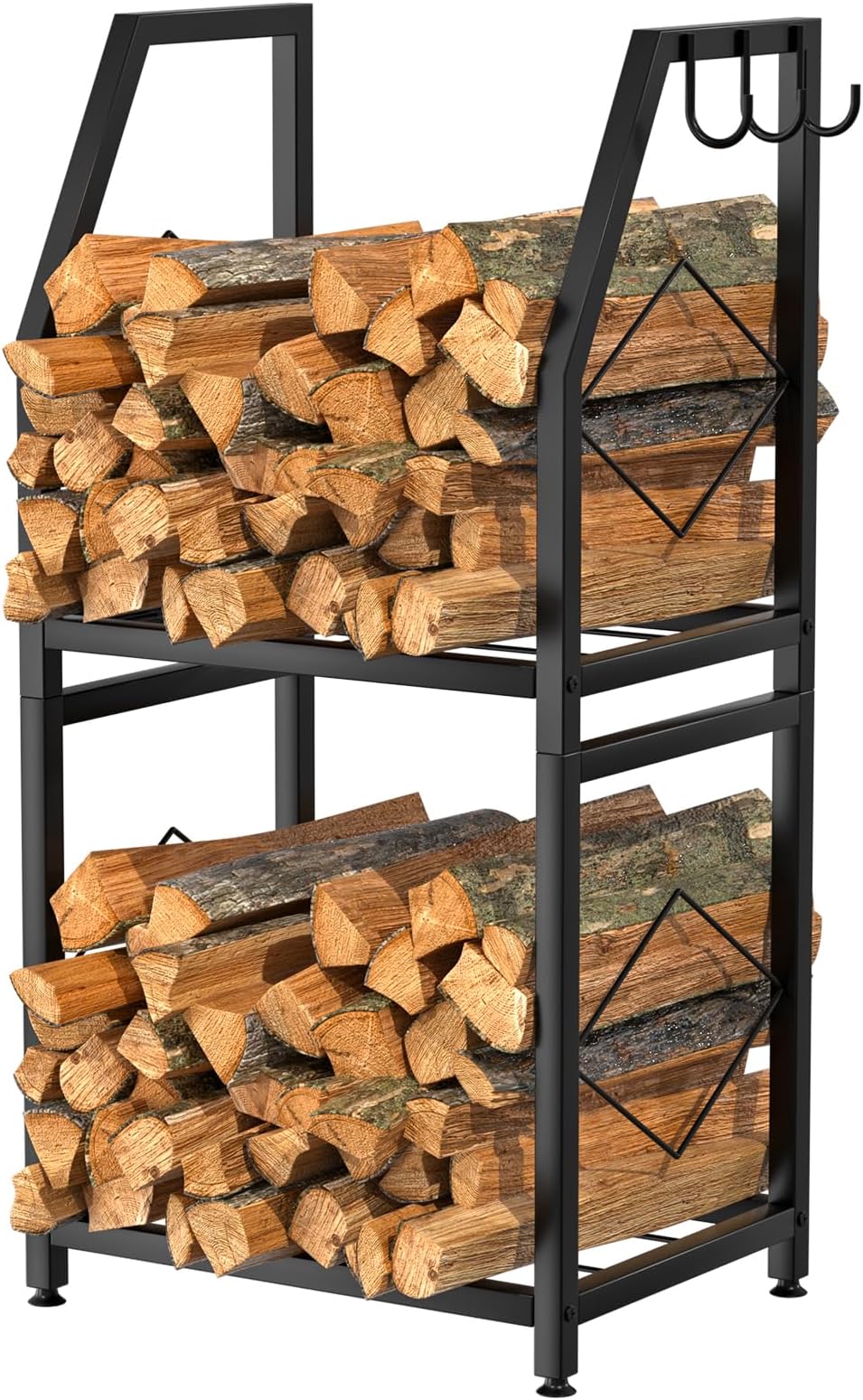Amazon.com : Goplus 16” Triangle Firewood Rack, Outdoor Small ...